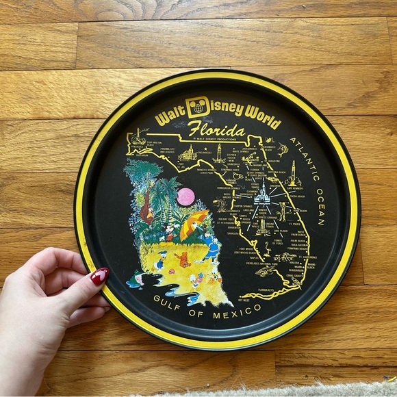 Disney | Art | Vintage Disney World Tray Decor | Poshmark